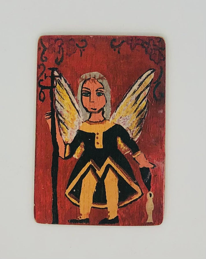 Retablo San Raphael the Archangel (replica). Patron of travelers, the ...